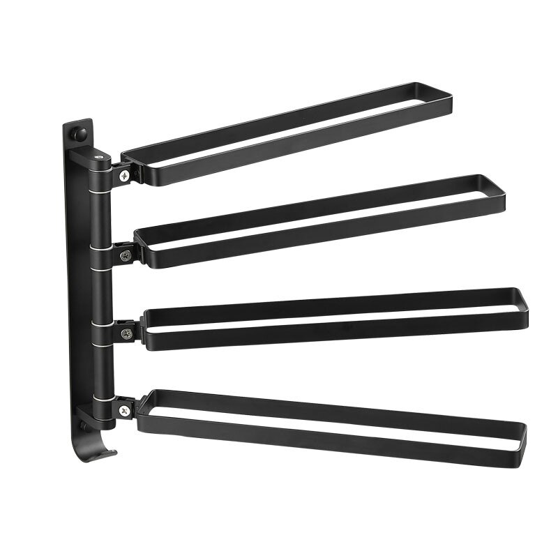 Slipper Rack Free Punching Space Alumínium Wc Rack Fekete Fürdőszoba ...