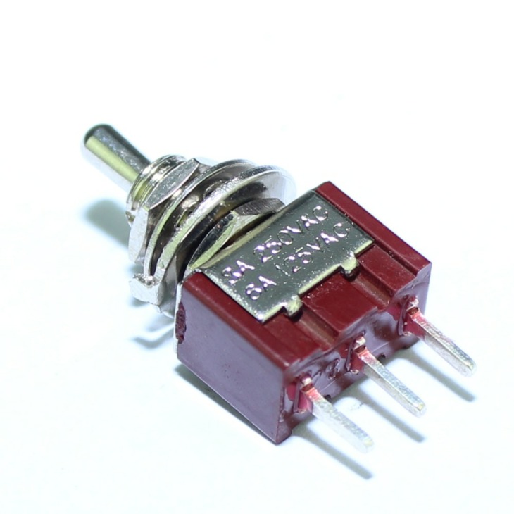 100Pcs Mts-102-C2 Pcb Toggle Kapcsoló 6Mm 3A 250Vac 6A 125Vac 3 Pin ...