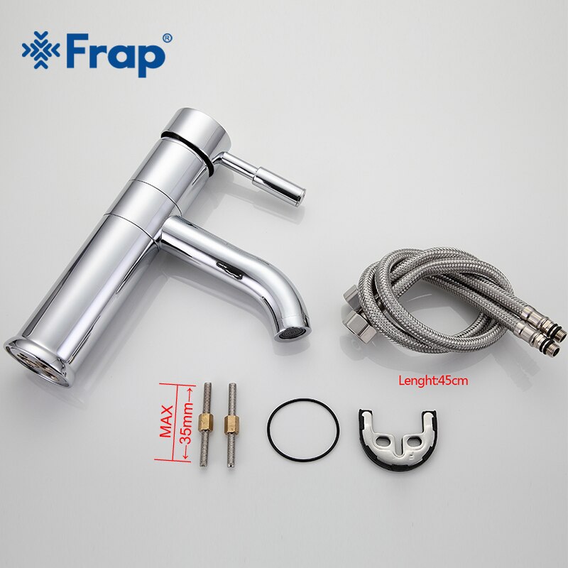 Frap Fürdőszoba Medence Csaptelep Edény Edény Fürdő Mosdó Hideg És Forró Keverő Vízcsap Szilárd ...