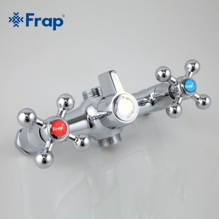 Frap Fali Silver Zuhanyszett Kézizuhannyal Fürdőszoba Dupla Fogantyú ...