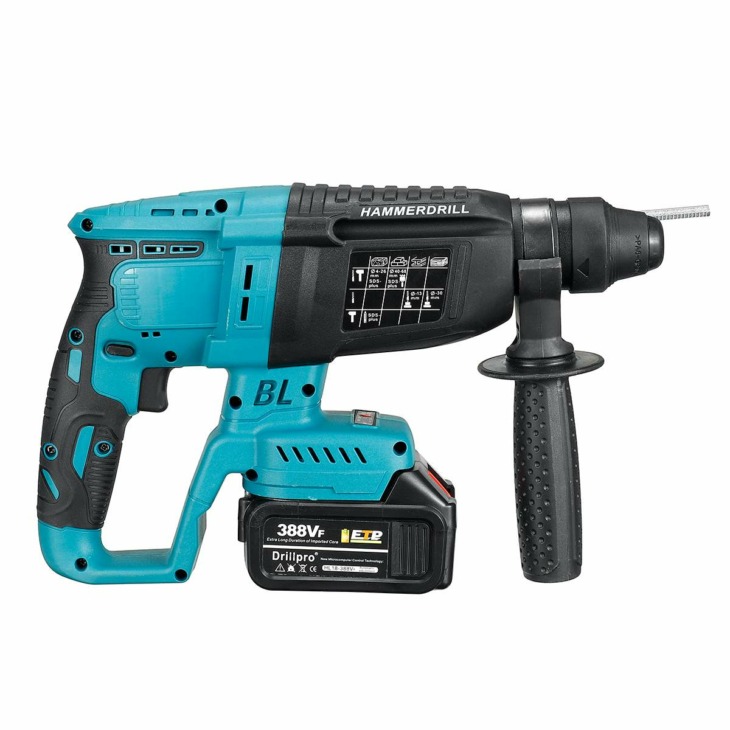 Drillpro Brushless Cordless Ütvefúró 2 Akkumulátorok Electric Hammer ...