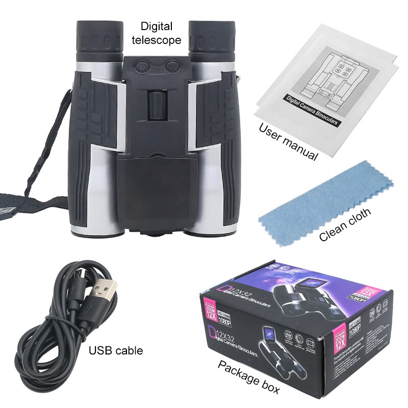 Hd 500Mp Digitális Fényképezőgép Távcső 12X32 1080P Videokamera ...