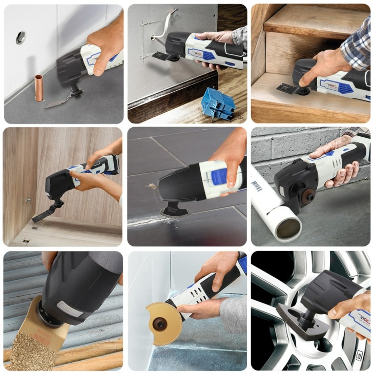 Newone 16V Li-Ion Multifunkciós Szerszám Oszcilláló Eszköz Az Akkumulátor Elektromos Felújító ...