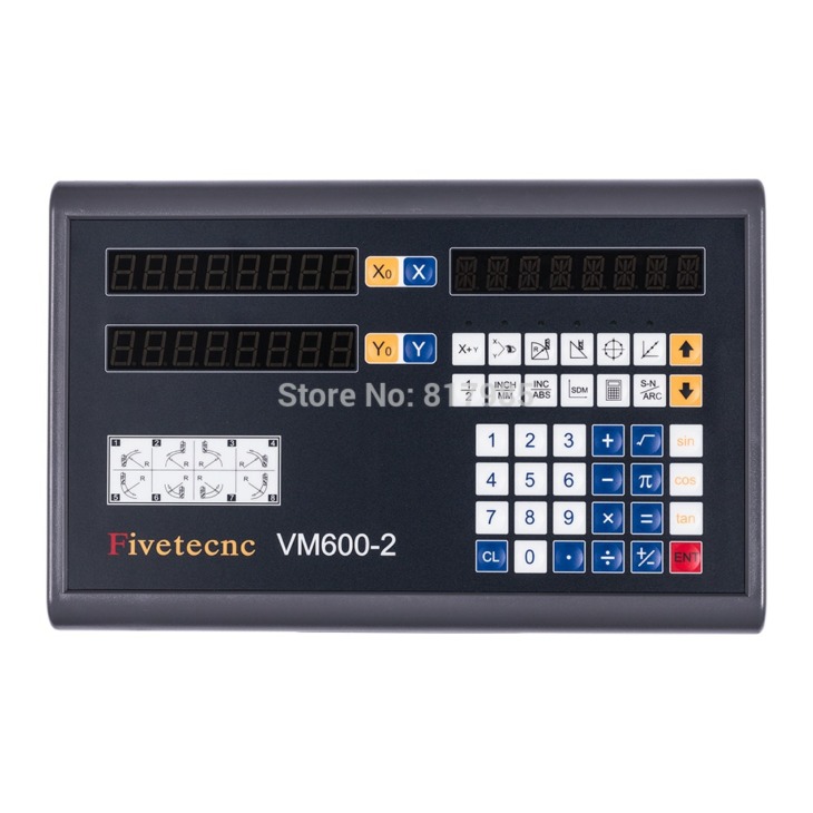 Dro 2 Axis Digitális Readout Dro Display 70-1020Mm Travel Linear Scale ...