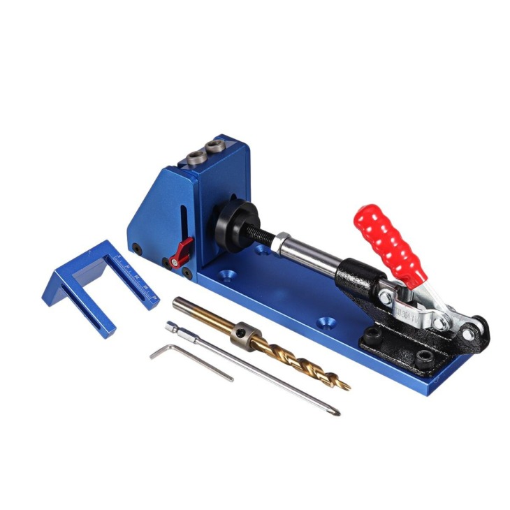 Pocket Hole Jig System Woodworking Drill Guide Toggle Clamp 9.5Mm ...