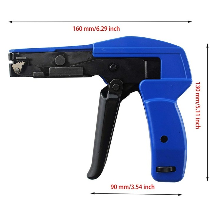 2,2 Mm-4,8 Mm Állítható Tartós Nylon Kábelköteg Pisztoly Vágó Fogó ...